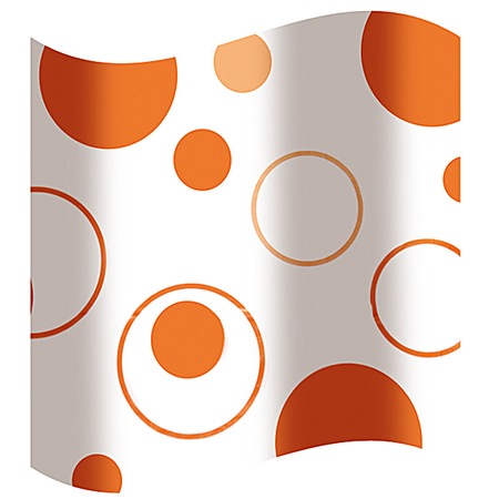 AWD, Zuhanyfüggöny AWD Orange, PVC, 180x180 cm - eMAG.hu
