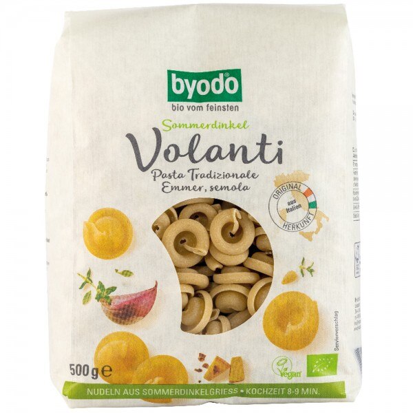 Paste din Gris de Grau Dur Bio Volanti 500 grame Byodo - eMAG.ro