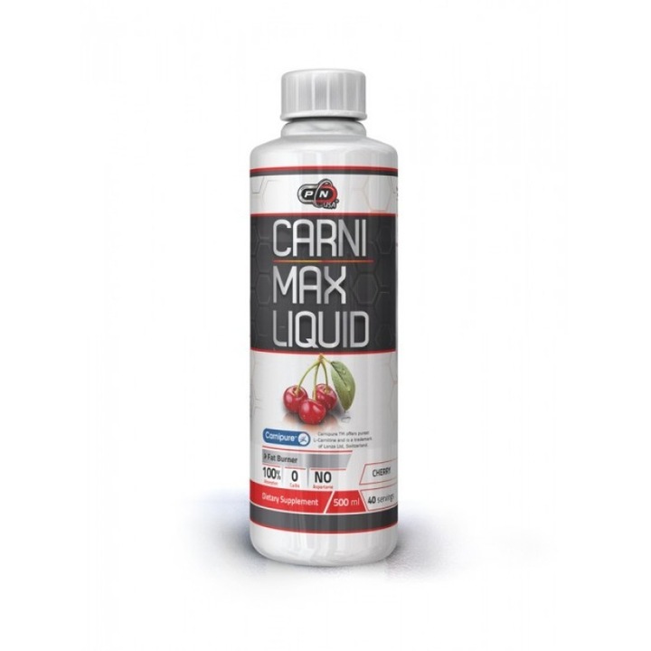 Л-карнитин Pure Nutrition, CARNI MAX LIQUID, Череша, 500 мл - eMAG.bg