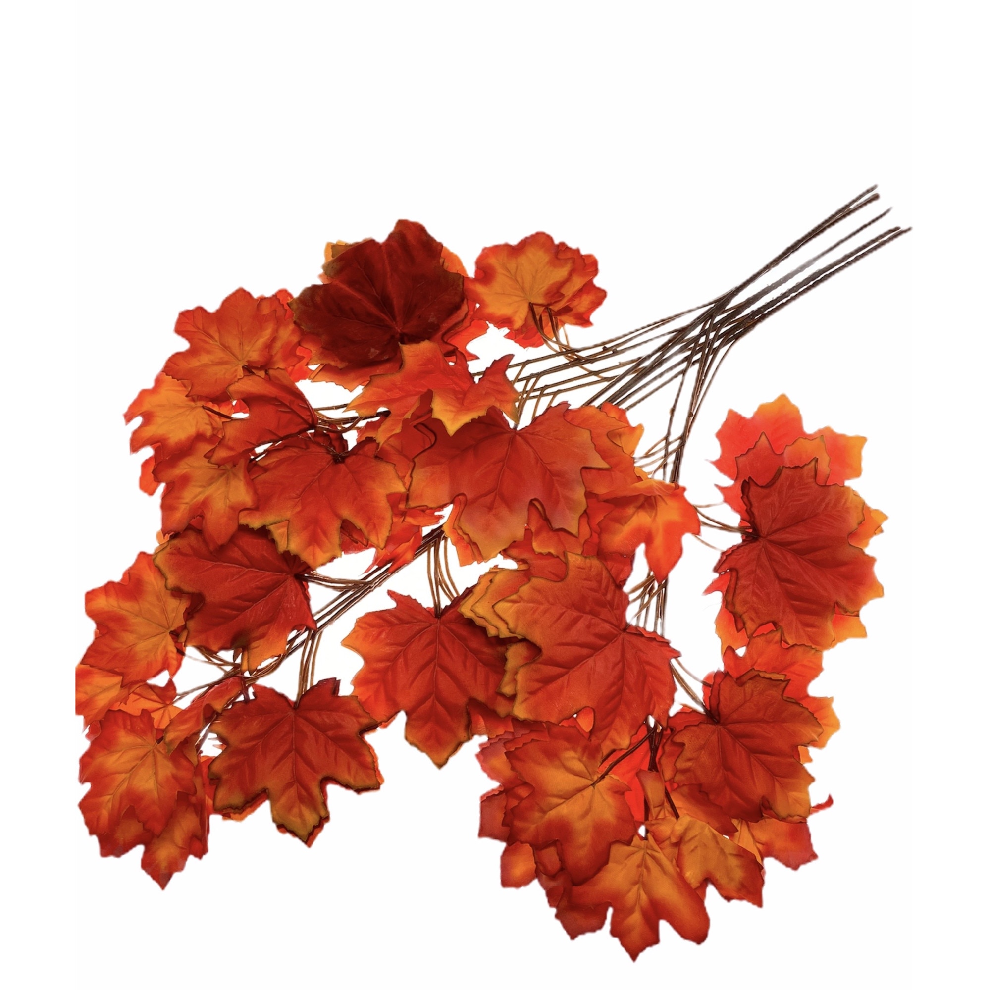 Set Atelier 5 frunze decorative artificiale, Rosu, 70x65 - eMAG.ro