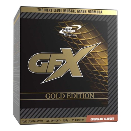 Gainer pentru dezvoltare musculara, GFX Gold edition, ciocolata, 15 ...