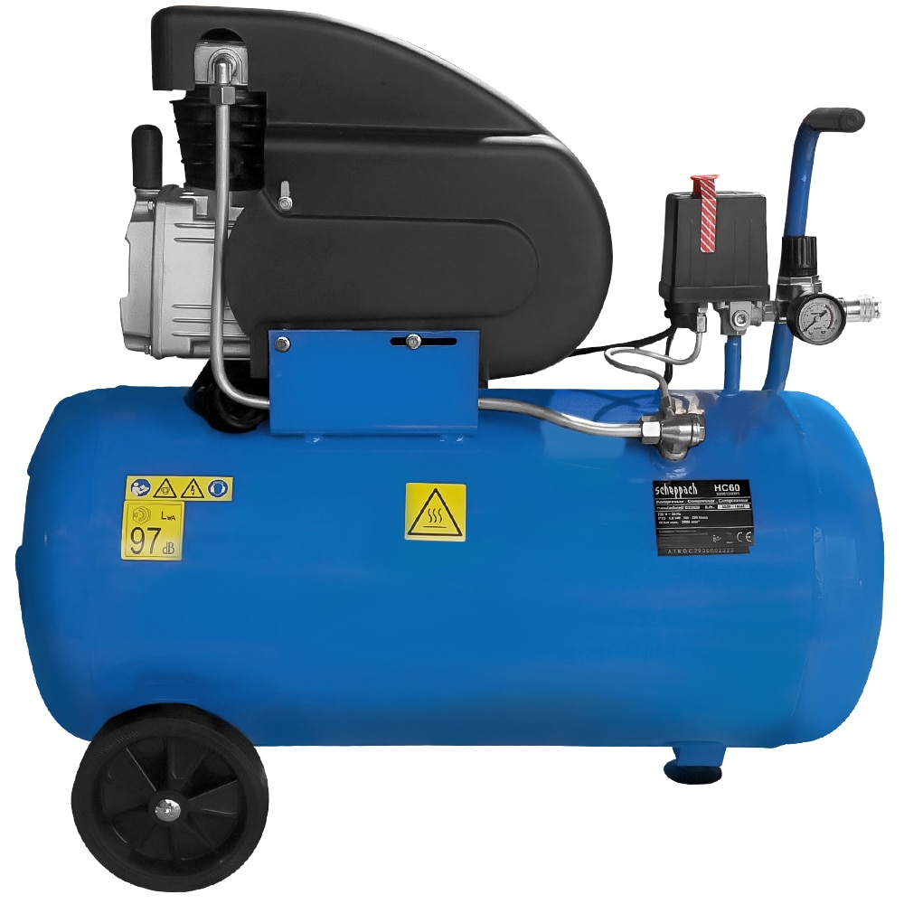 Compresor Profesional Scheppach HC60, presiune 10 bar, rezervor 50l ...