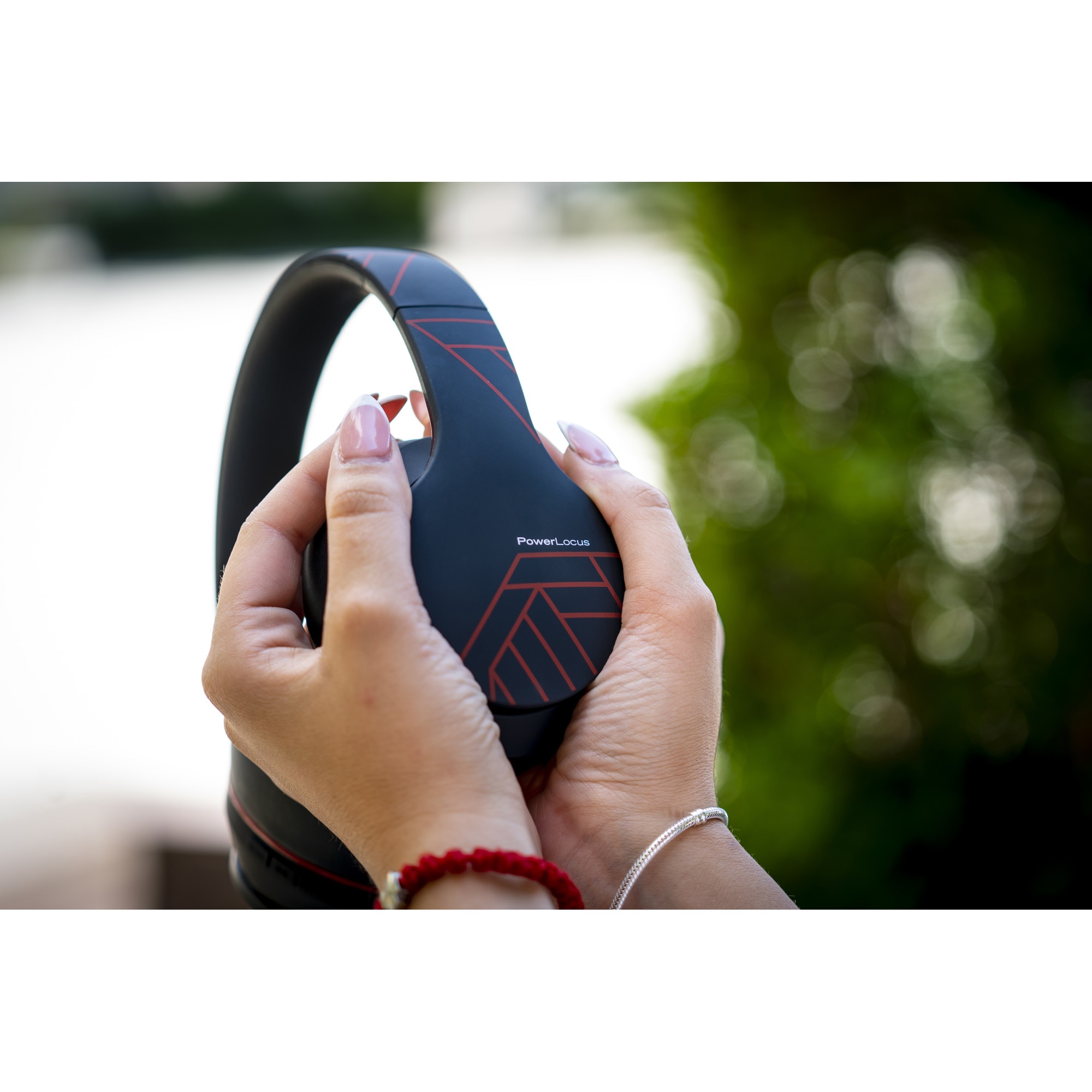 Casti Audio Wireless PowerLocus P6 Rosu - eMAG.ro