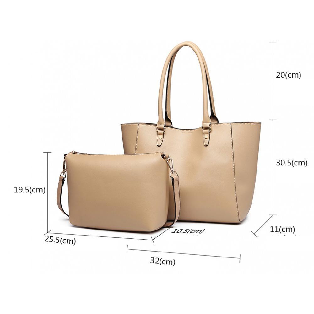 Set genti dama, 2 Genti Crysta-Bej - eMAG.ro