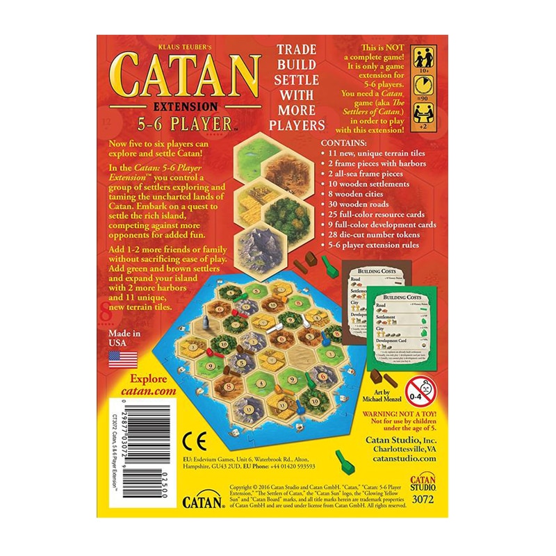 Set Joc Settlers Of Catan 5 Or 6 Player Extension 2015 Refresh - eMAG.ro