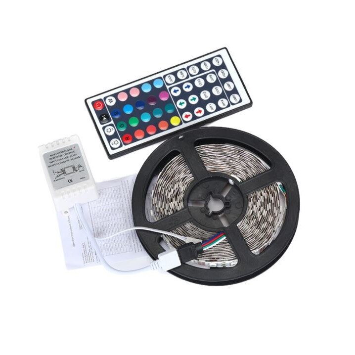 Banda decorativa LED RGB - 5 metri cu led si telecomanda - eMAG.ro