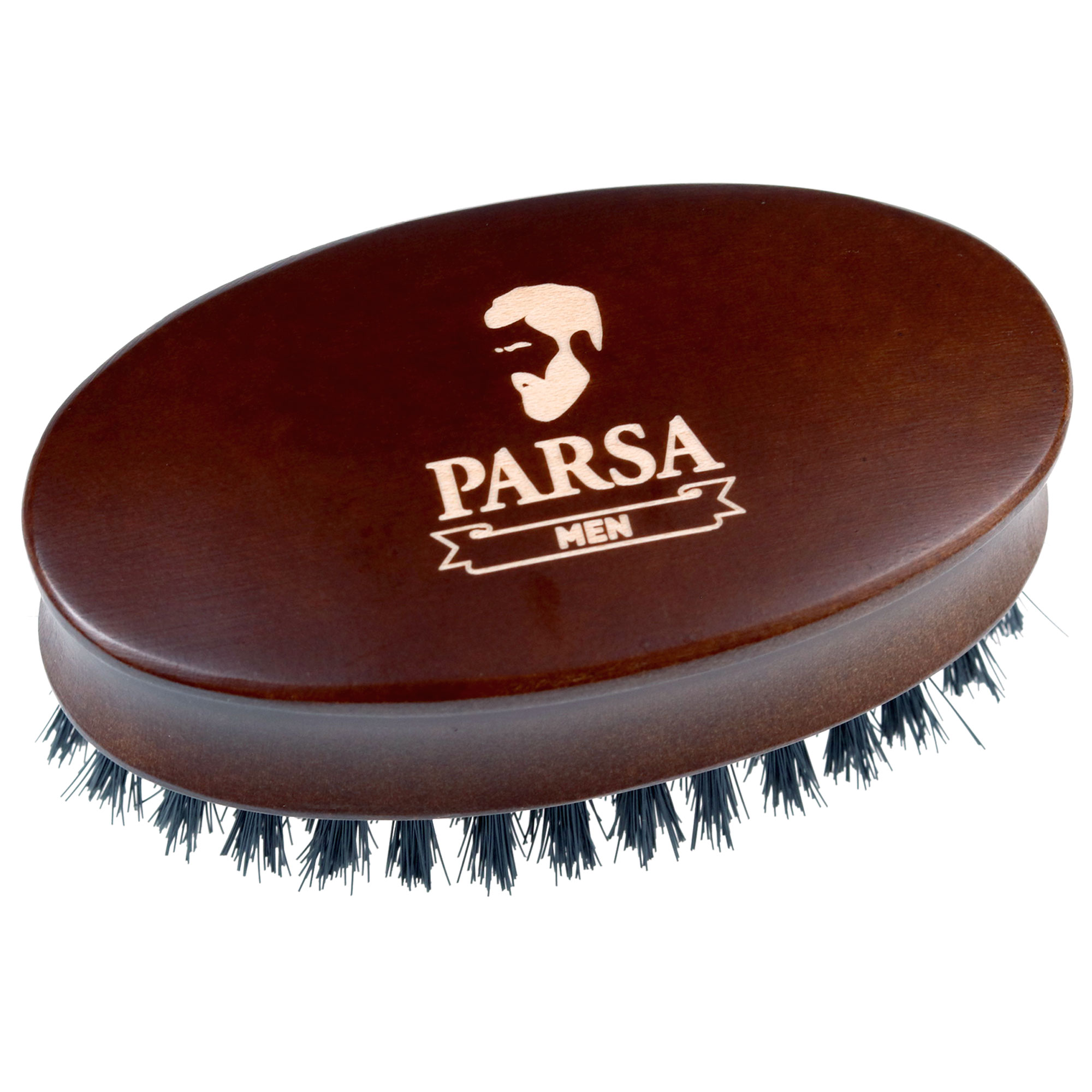 Perie pentru barba Parsa Beauty, Lemn, Par Sintetic, Maro - eMAG.ro