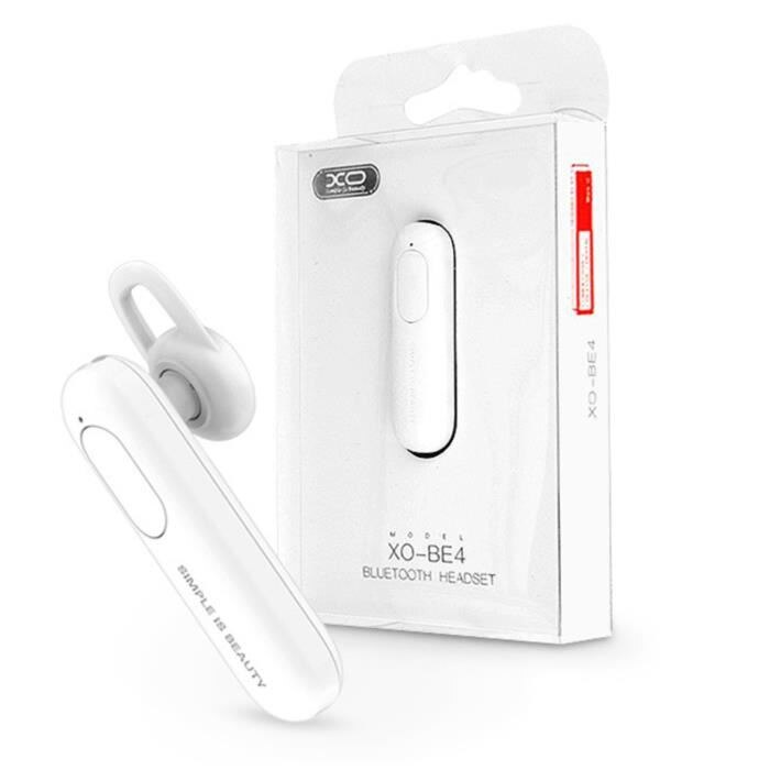 Casca Handsfree XO BE04 Bluetooth Headset, Alb - eMAG.ro