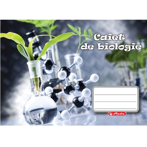 Caiet biologie Herlitz, 24 file, Rock Your School - eMAG.ro