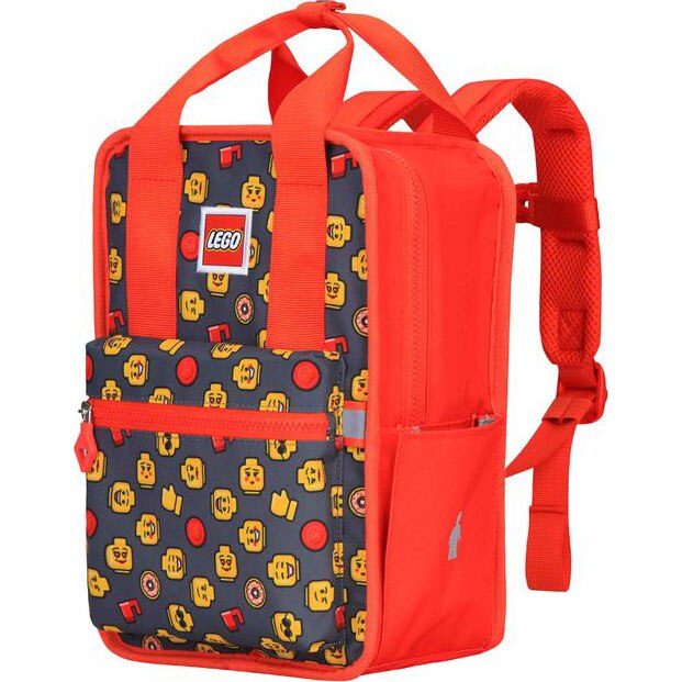 Lego Tribini Fun kis alkalmi hátizsák, fejek és kupa design, piros, 21 ...
