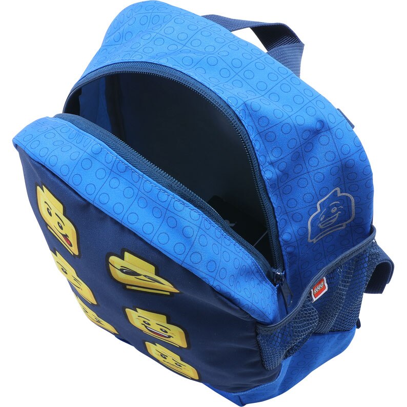 Ghiozdan gradinita LEGO V-Line - design Faces Blue - eMAG.ro