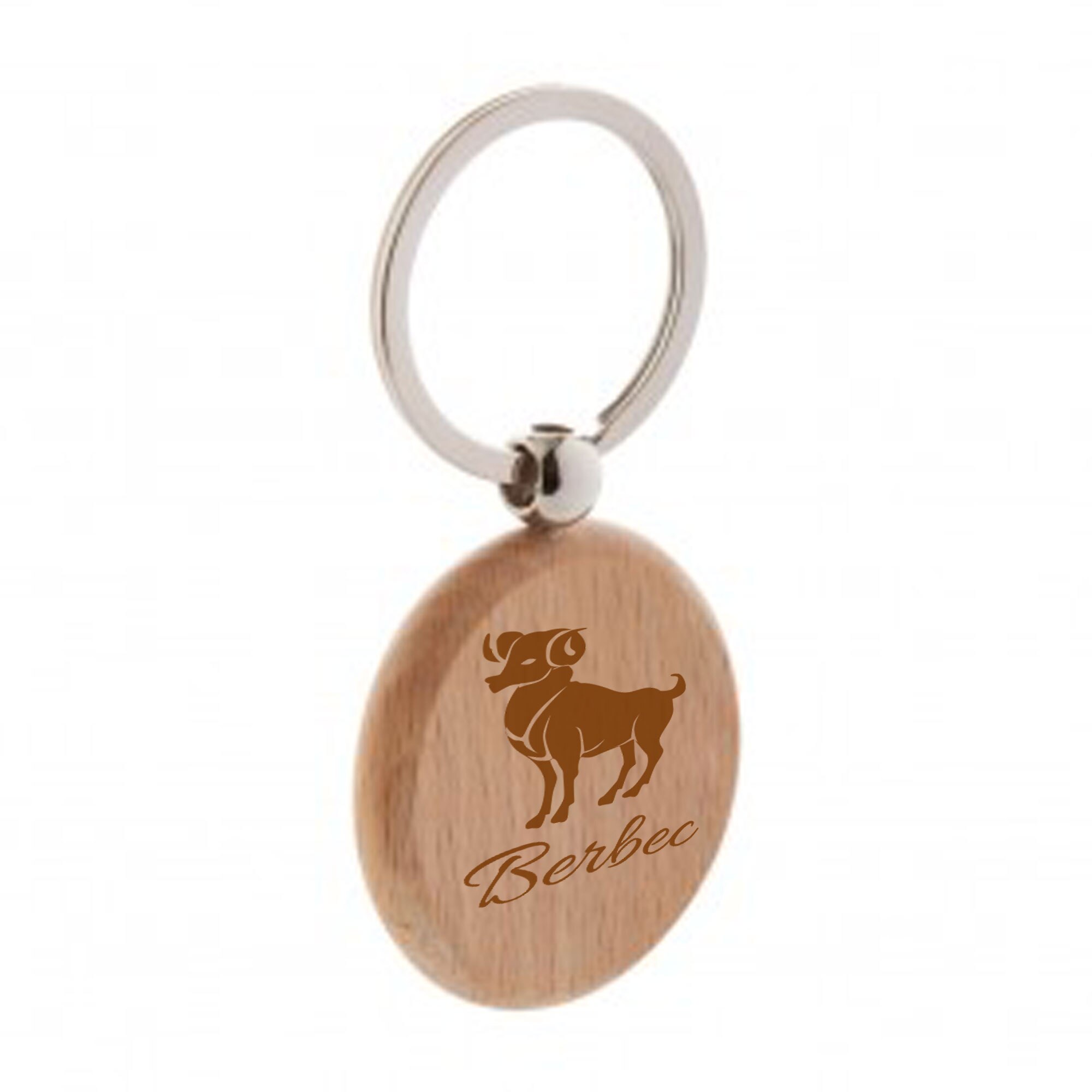 Breloc din lemn personalizat, zodiac, Berbec - eMAG.ro
