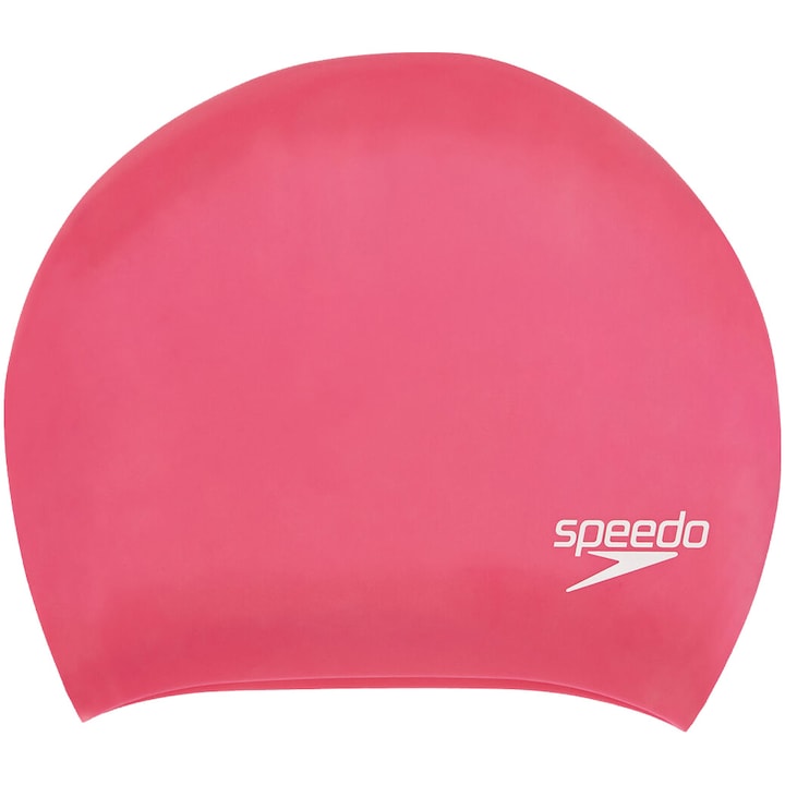 Casca inot femei din silicon Speedo Long Hair, one size, roz - eMAG.ro