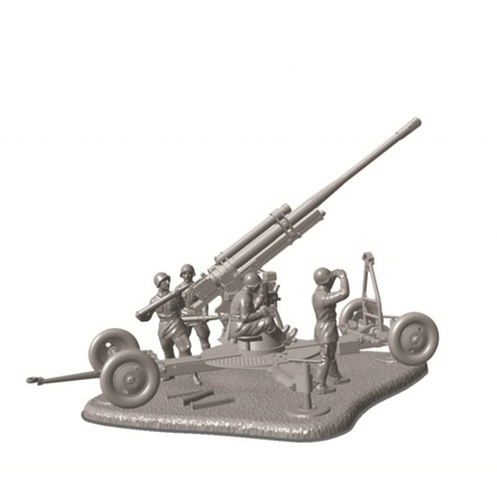 Военен модел Zvezda Soviet anti-aircraft gun 52-K 85mm with crew 1:72 ...
