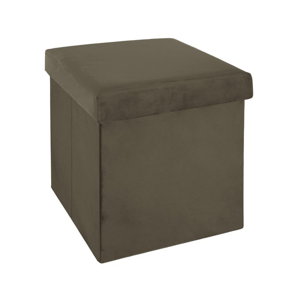 Taburet pliabil, Atmosphera, lemn MDF, verde inchis, 38 x 38 x 38 cm ...