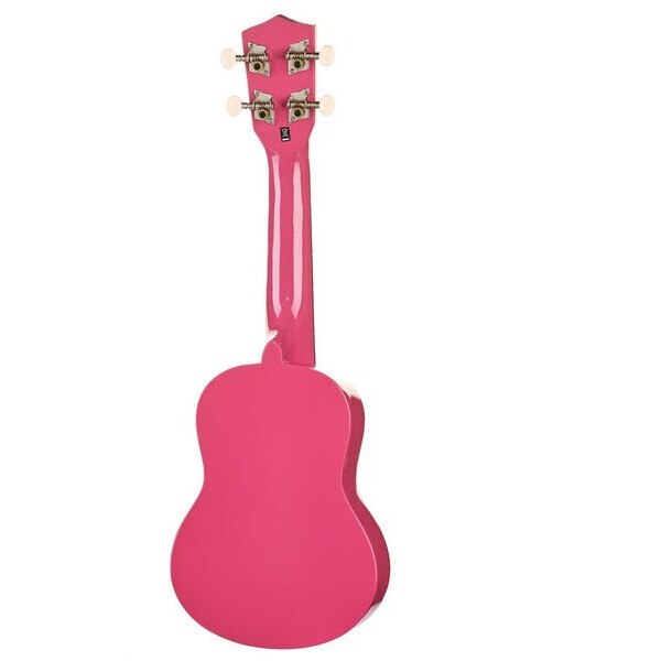 Ukulele Chitara, Culoare Roz Magenta, 4 Corzi, Husa de Transport ...