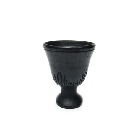 Pahar rachiu din ceramica de Marginea, negru, 50 ml H 95 mm Ø 75 mm ...