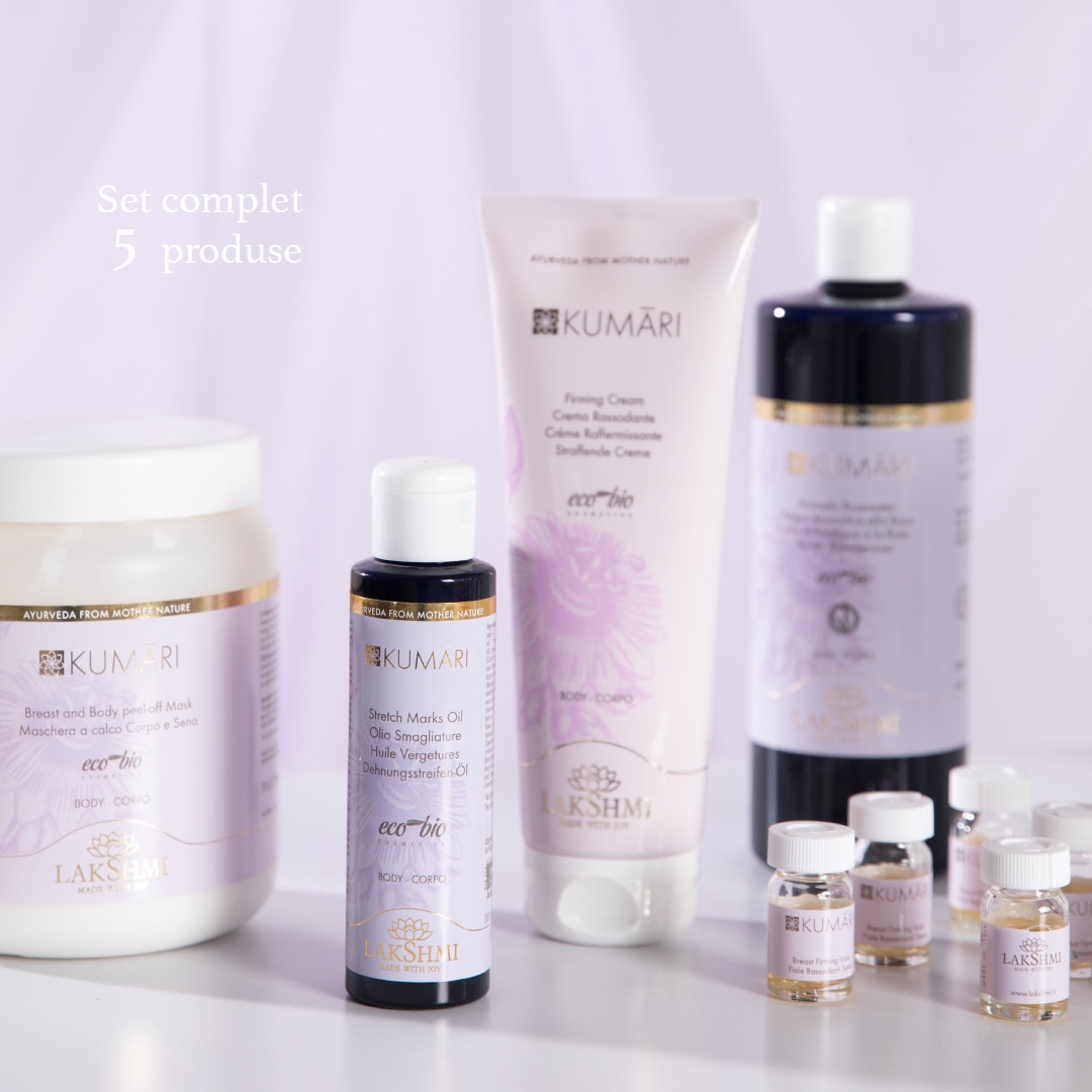 Set complet 5 produse 1224 ml fermitatea sanilor si a corpului, Lakshmi ...