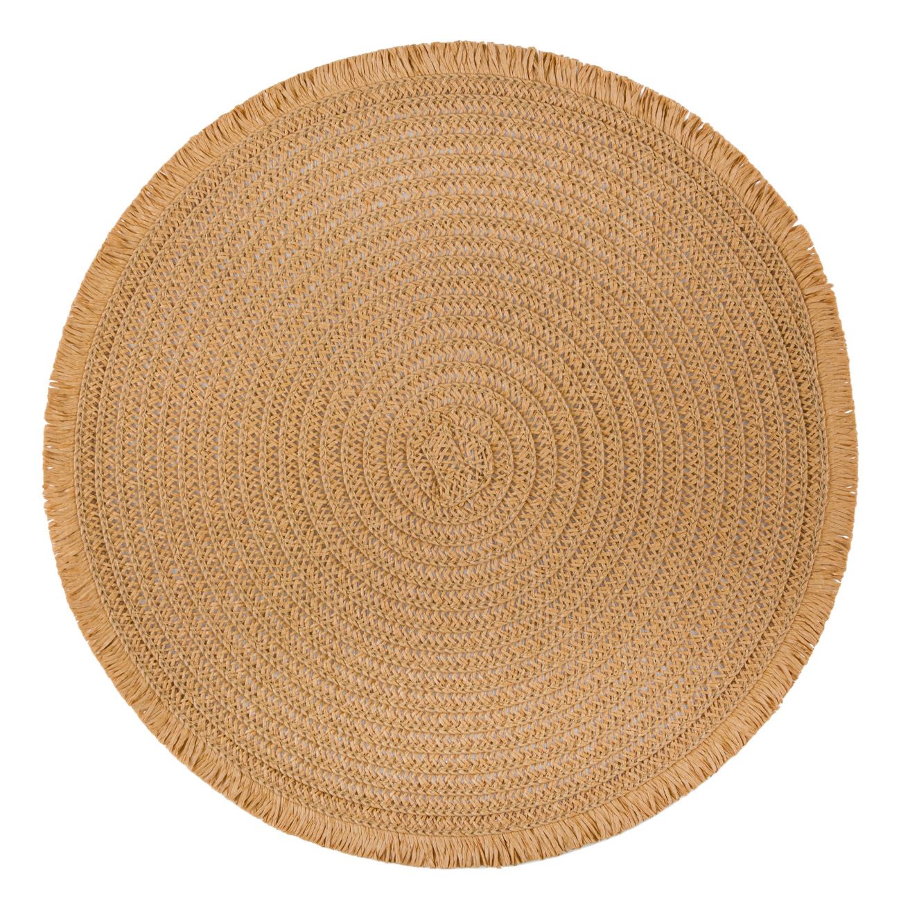 Napron, South Perfect Decor, rotund bej, 38 cm - eMAG.ro