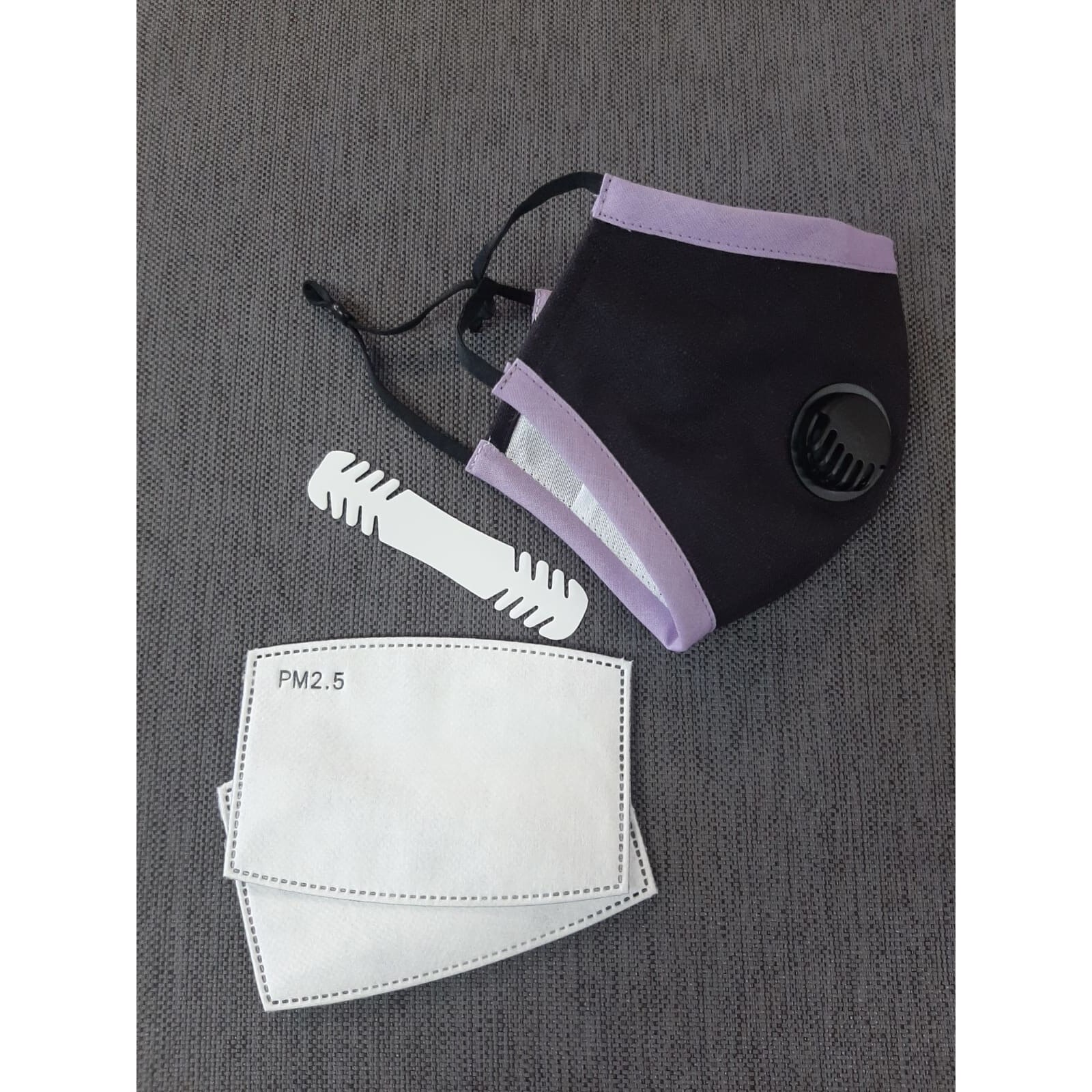 Masca protectie premium cu valva, 2 filtre carbon PM2.5, plus prindere ...