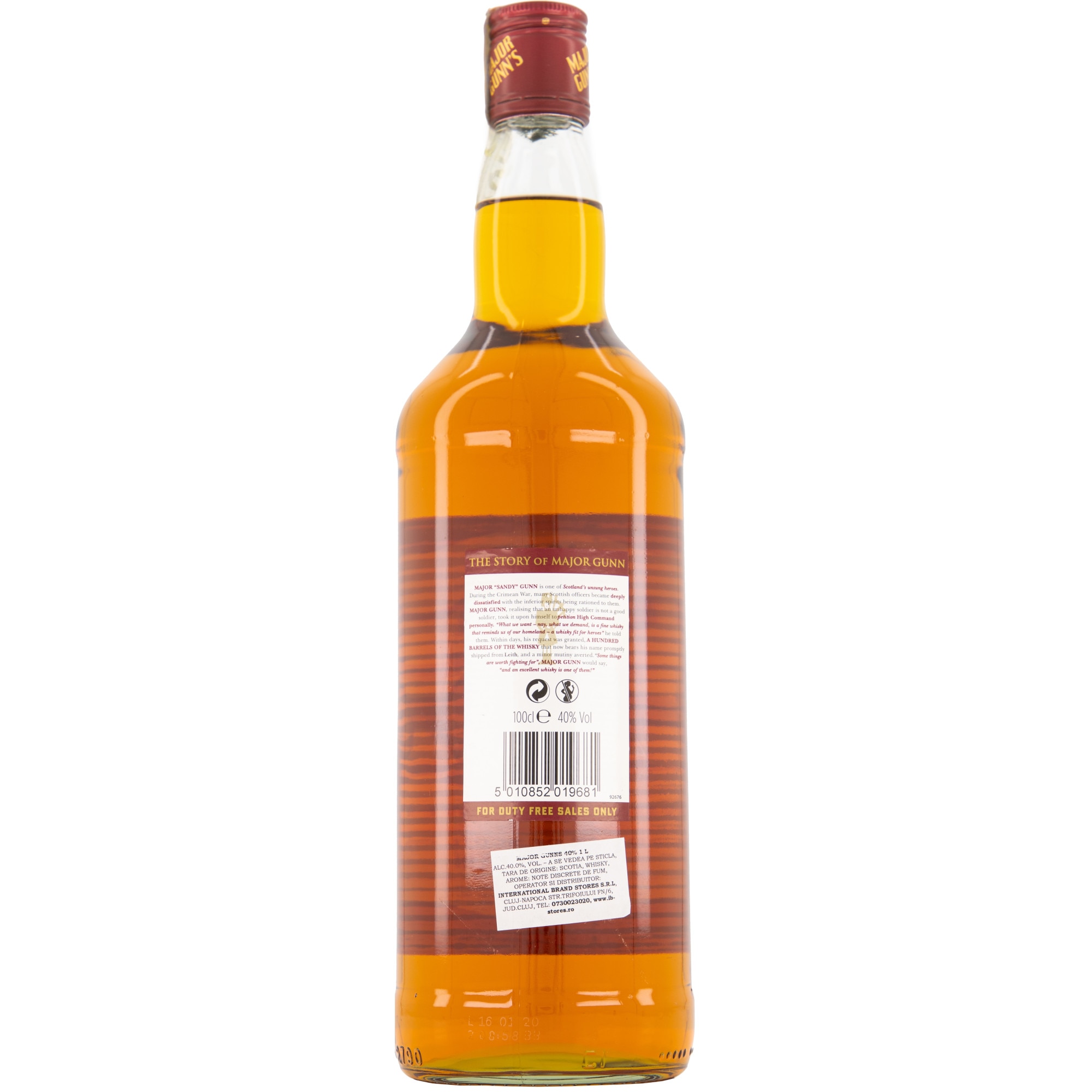 Whisky Major Gunn's, Blended 40%, 1l - eMAG.ro