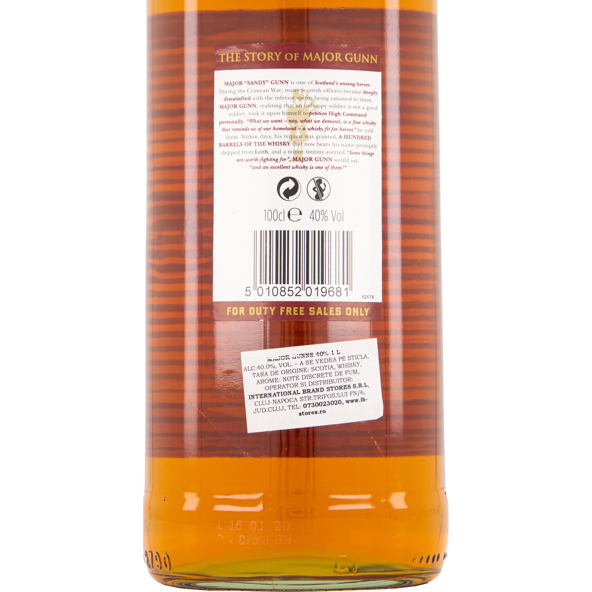 Whisky Major Gunn's, Blended 40%, 1l - eMAG.ro
