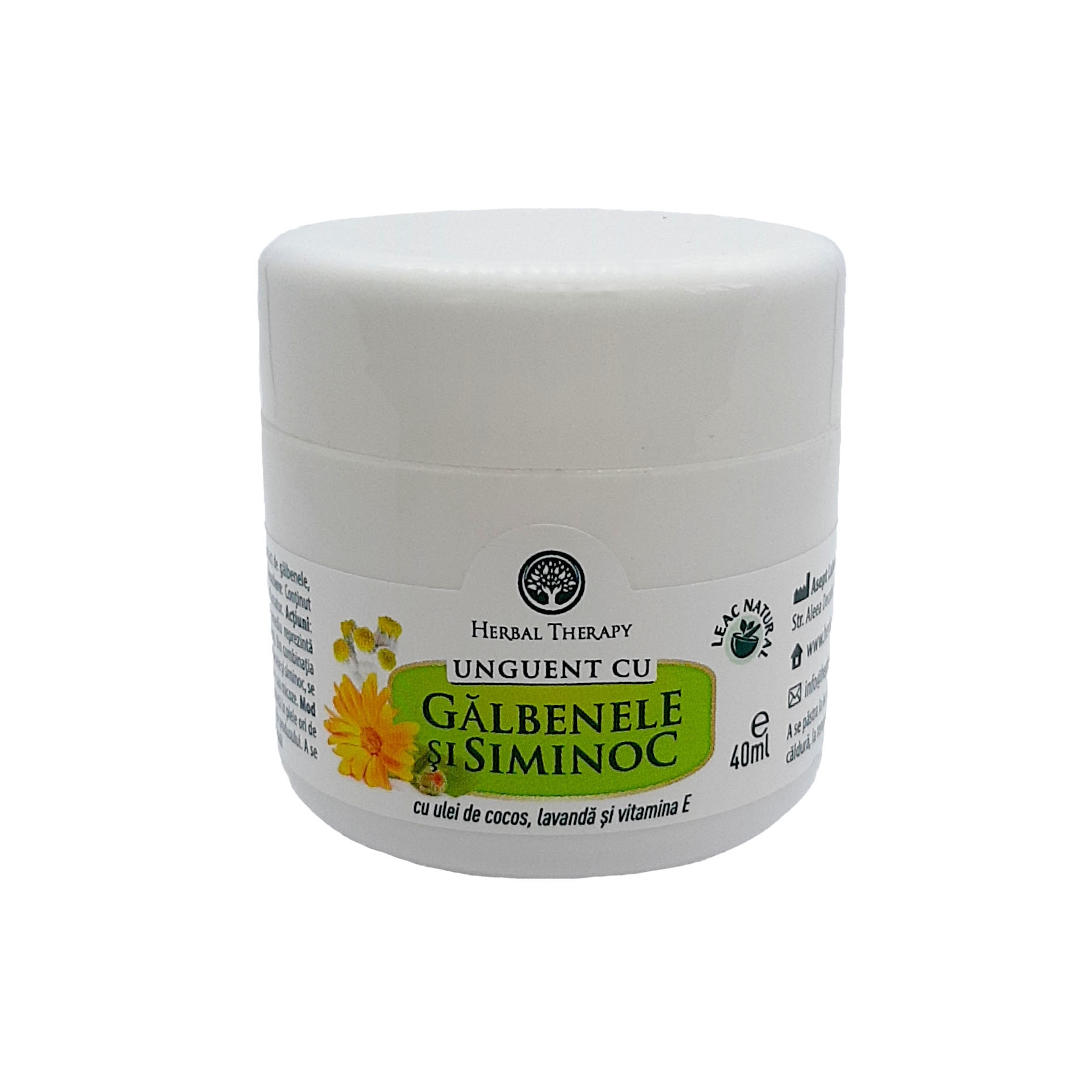 Unguent cu Galbenele si Siminoc, cocos,lavanda, vitamina E, 40 ml - eMAG.ro