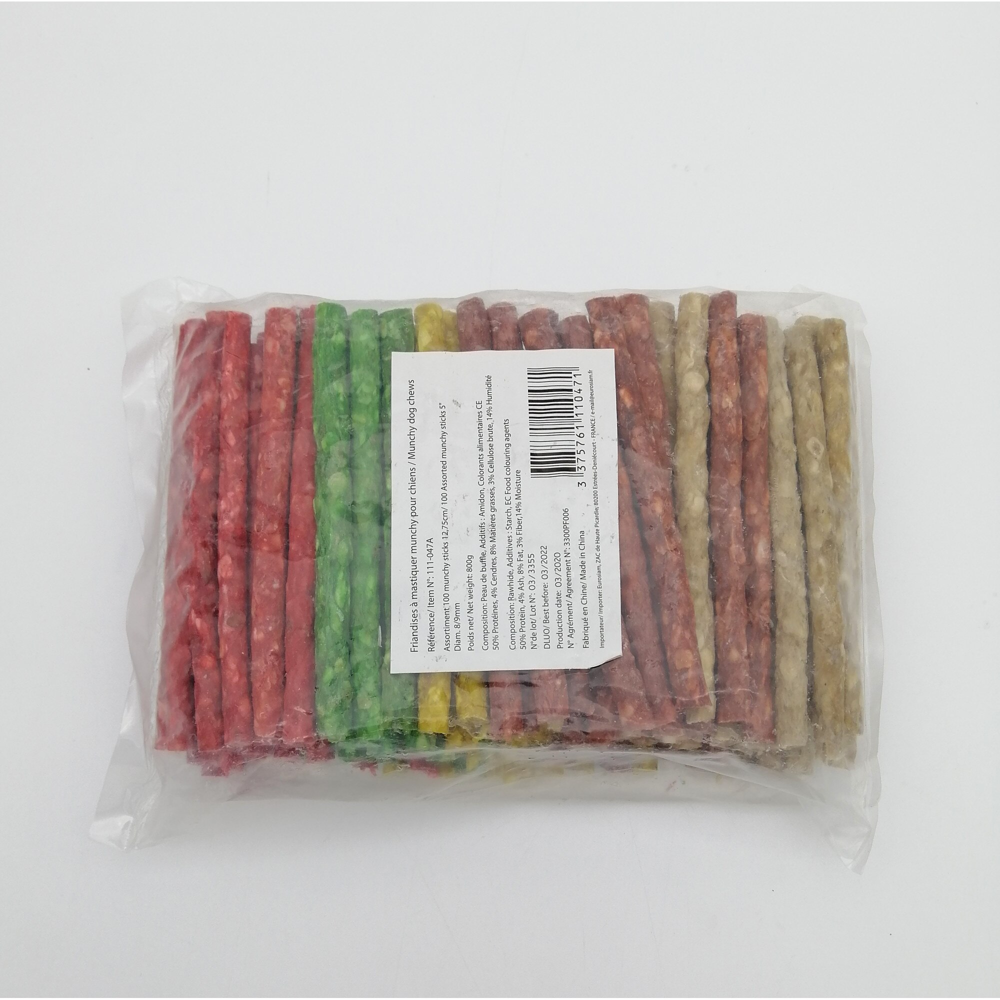 Set 100 sticksuri pentru caini, Eurosiam, 800 g, 111-047A - eMAG.ro