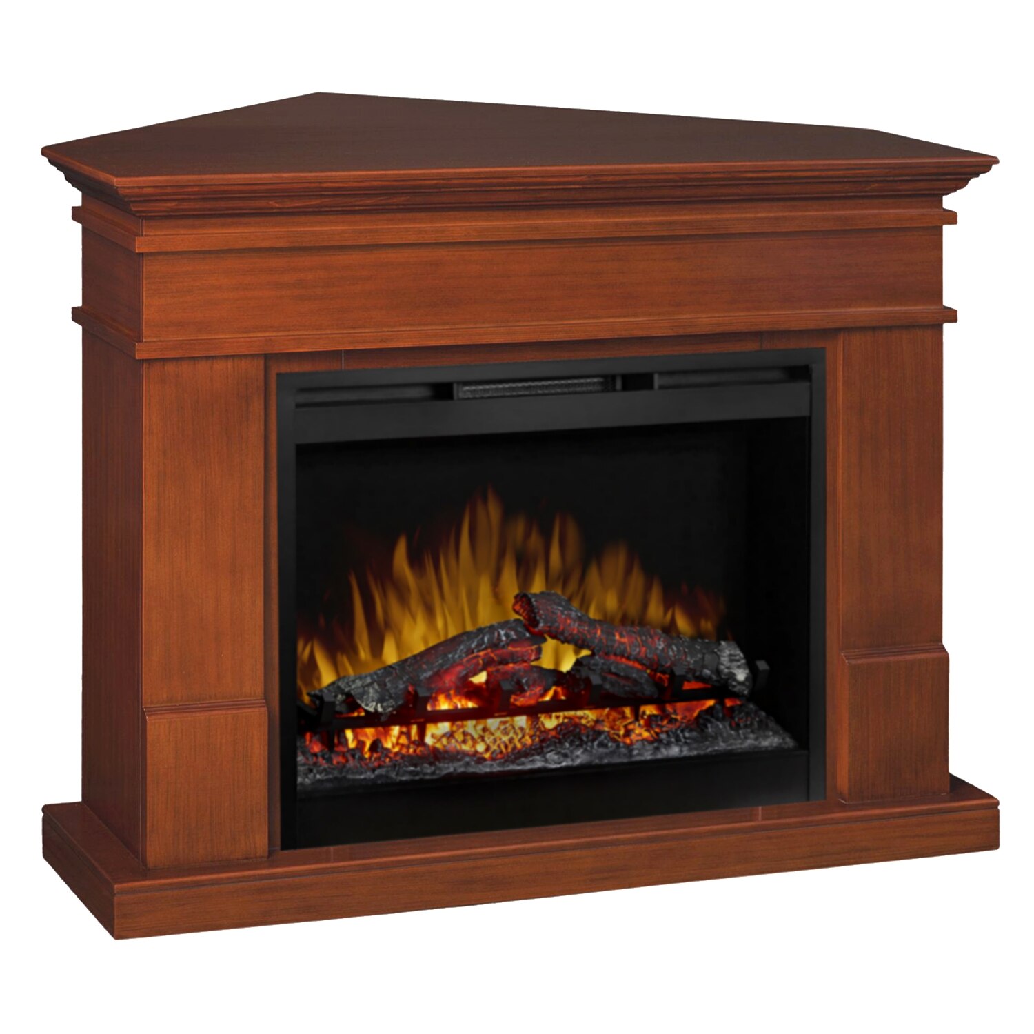 Semineu Dimplex Lisabona Deluxe Cires drept/colt - cu focar electric 3D ...