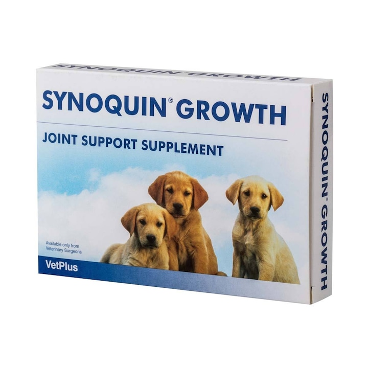 Хранителна добавка за животни Synoquin Growth, 60 таблетки - eMAG.bg