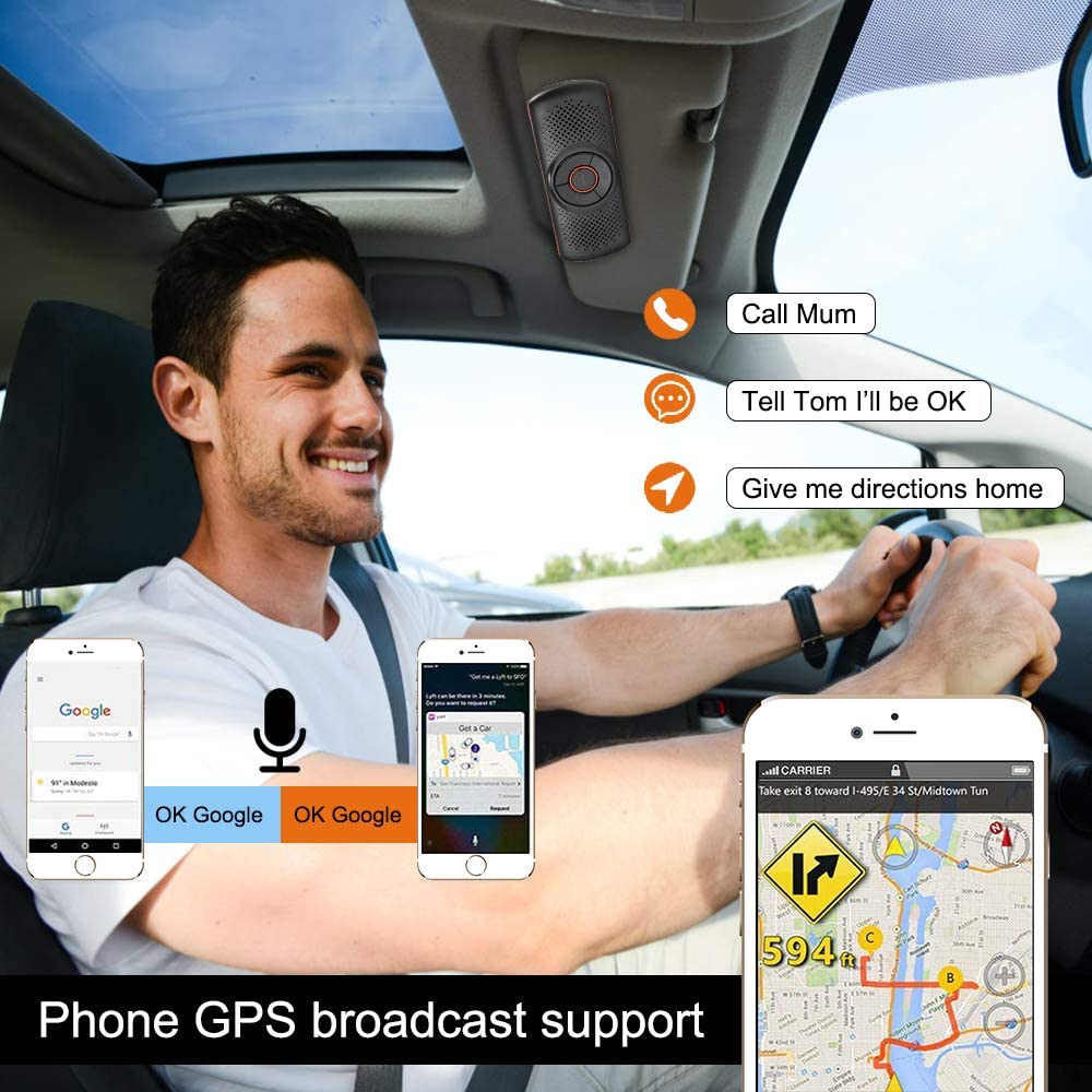 Автомобилен комплект Авто високоговорител Bluetooth хендсфри за сенник ...