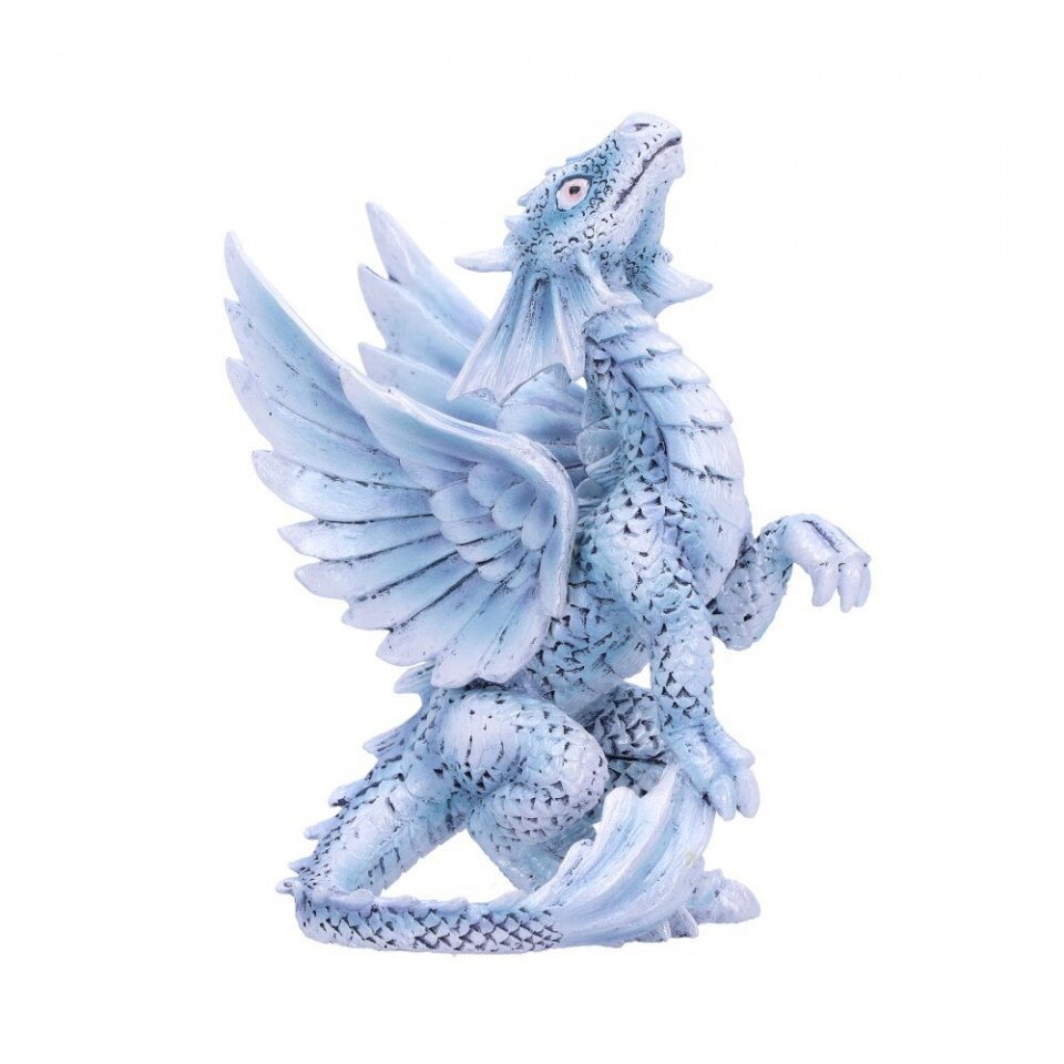 Statueta Age of Dragons - Dragon Argintiu pui - Anne Stokes - 12 cm ...
