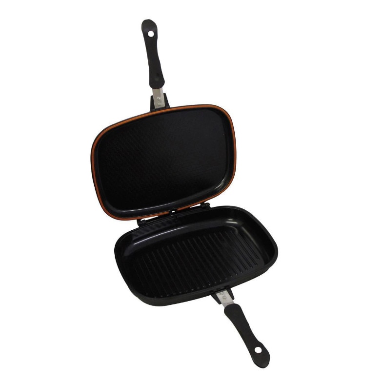 Tigaie Grill elSales Dubleta, 36 cm cu maner magnetic, garnitura ...