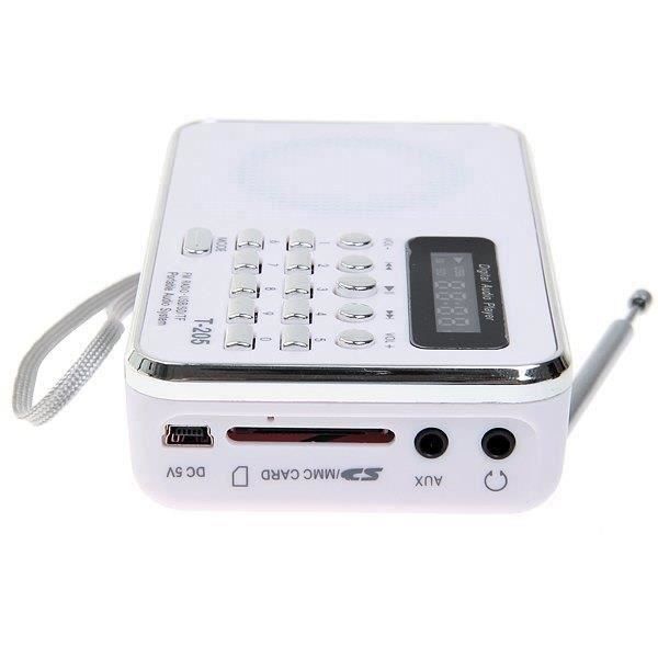 Radio portabil, FM, HiFi, difuzoare stereo, Alb - eMAG.ro