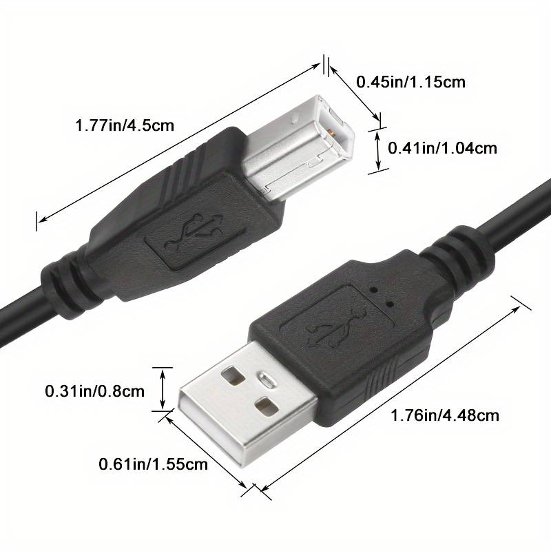 Cablu USB pentru imprimanta, USB 2.0 A-B 1,5m lungime, bobine ...