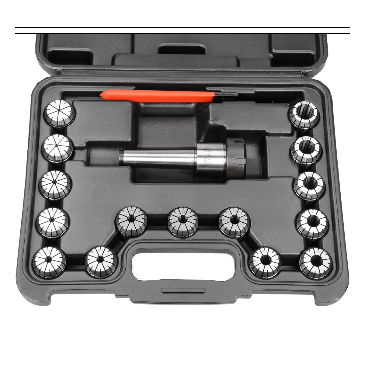 Set mandrina cu bucse si cheie secera, ECD germany, diametru 3 - 20 mm ...