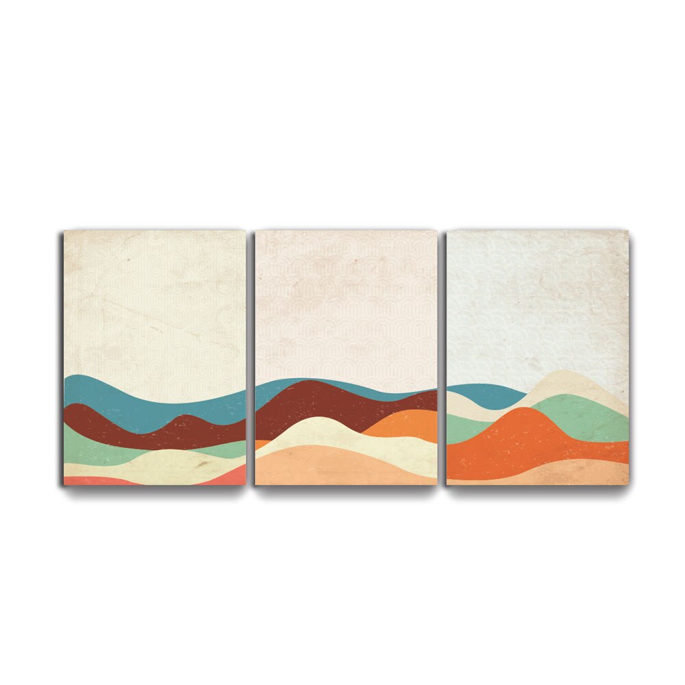 Set Tablouri Canvas 3 piese, Colectia Japoneza, Peisaje Color Vintage ...