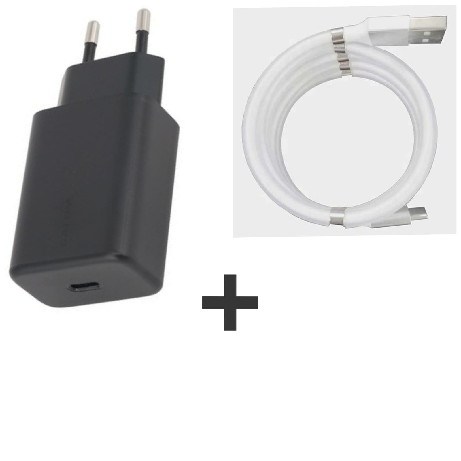 Set incarcator type c + cablu usb c cu magneti - eMAG.ro