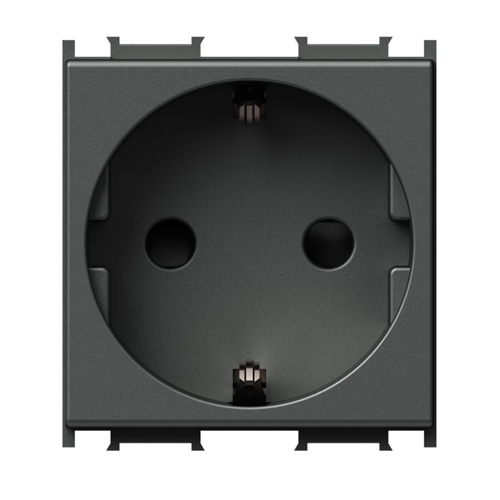 Modul Priza simpla 2m antracit negru - eMAG.ro