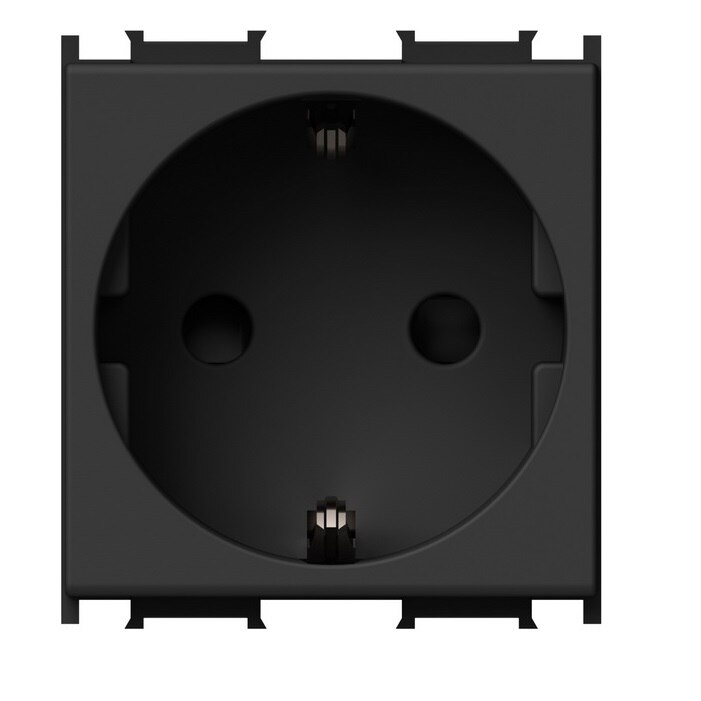 Modul Priza simpla 2m negru - eMAG.ro