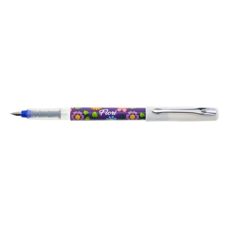 Stilou ECADA, Model Floral, Multicolor, Plastic, Penita Iridium Tip F ...