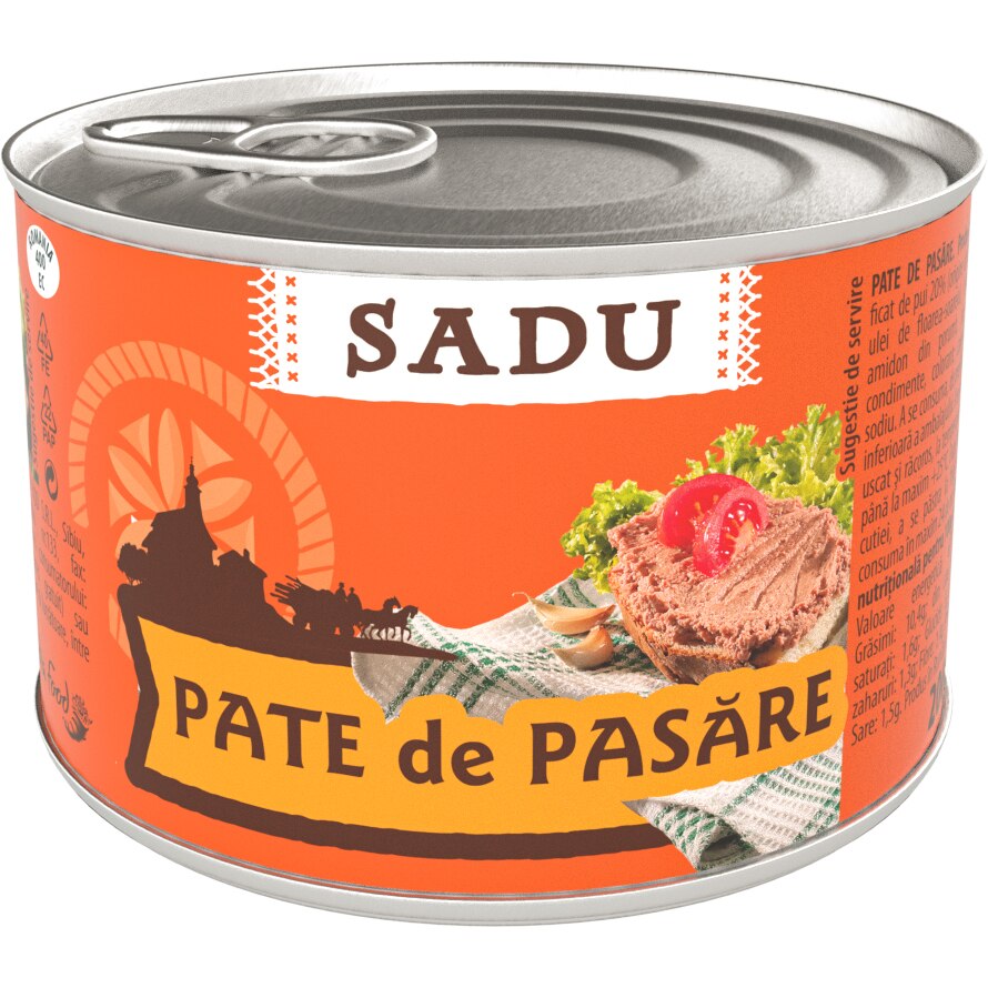 Pate de pasare Sadu, 200g - eMAG.ro