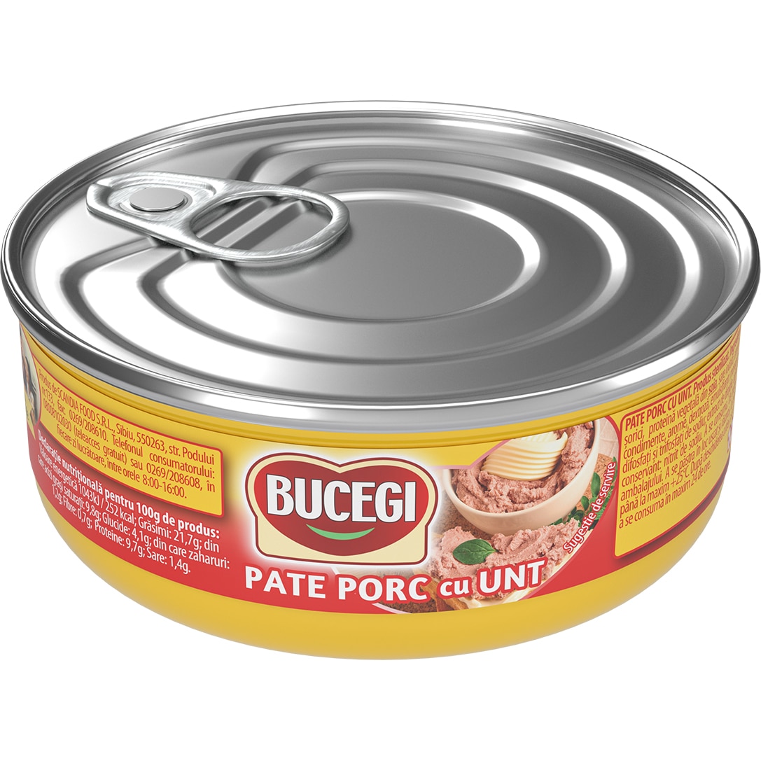 Pate porc cu unt Bucegi, 120g - eMAG.ro