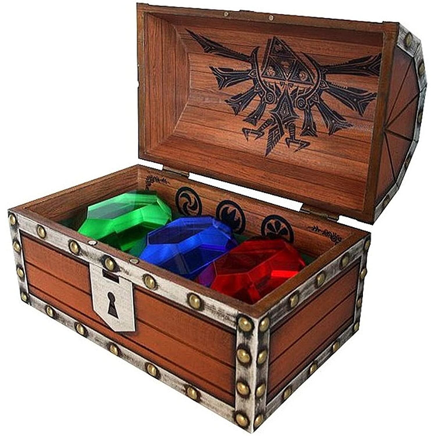 Cufar din lemn Legend of Zelda impreuna cu trei cristale - Compară ...