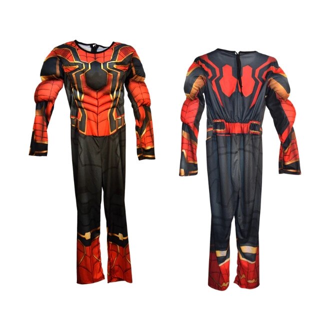 Set costum Iron Spiderman cu muschi, Homecoming pentru copii, M, 5 - 7 ...