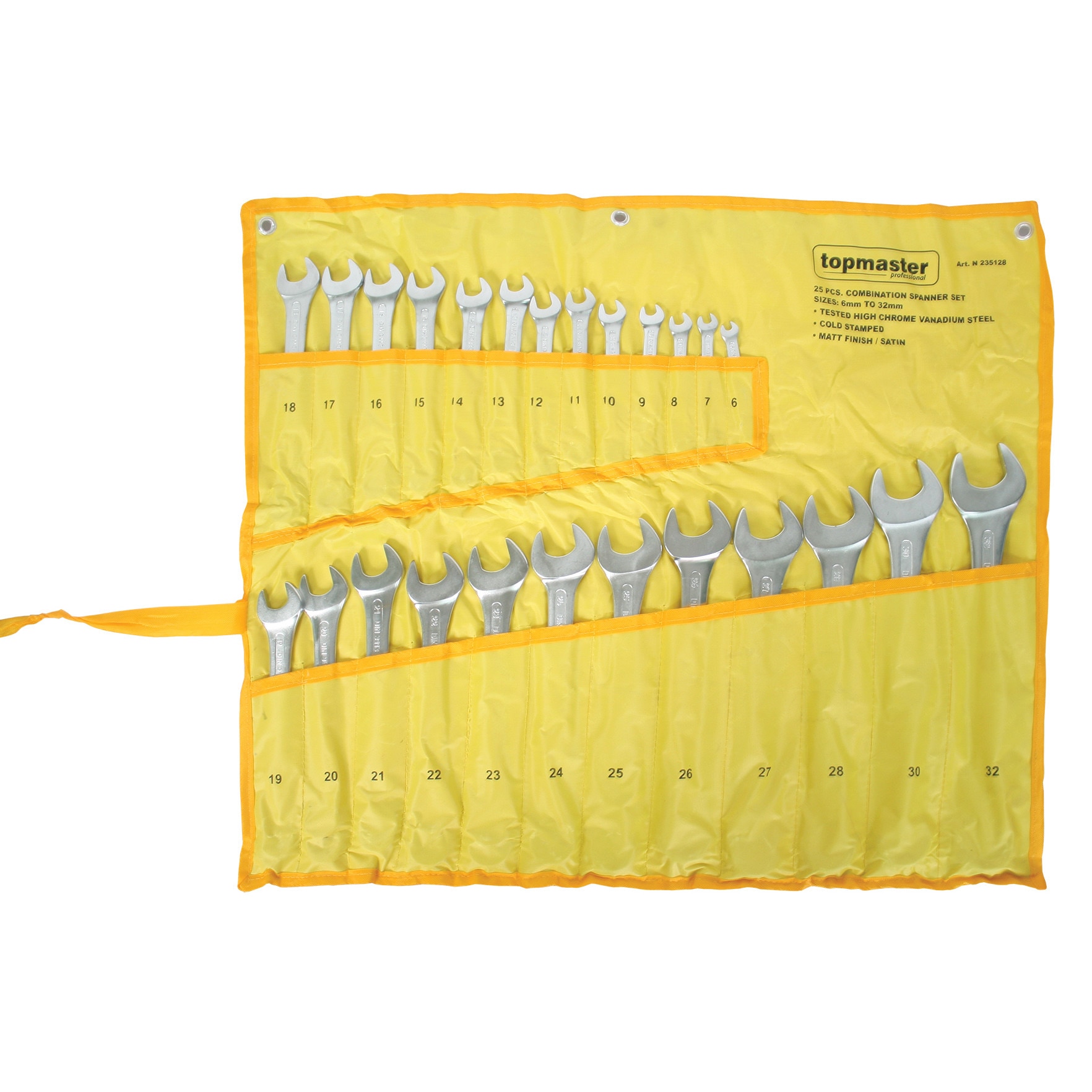 Topmaster PRESS TMP Kombinált kulcs, 6-32 mm-es, 25 db, CR-V - eMAG.hu
