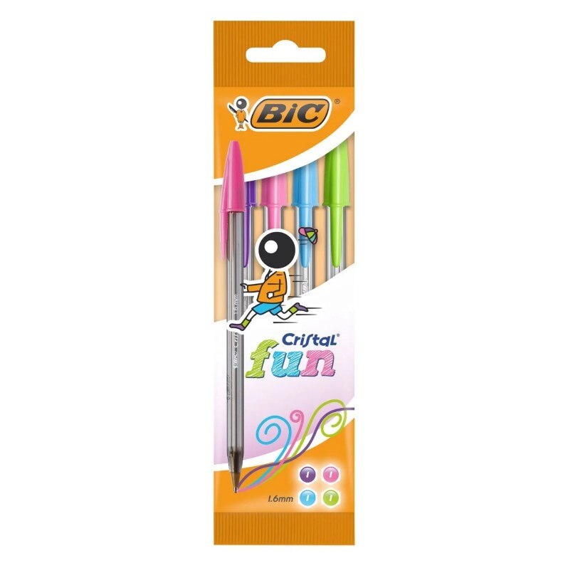 Set 4 pixuri, Bic, 4 culori diferite, cu pasta - eMAG.ro