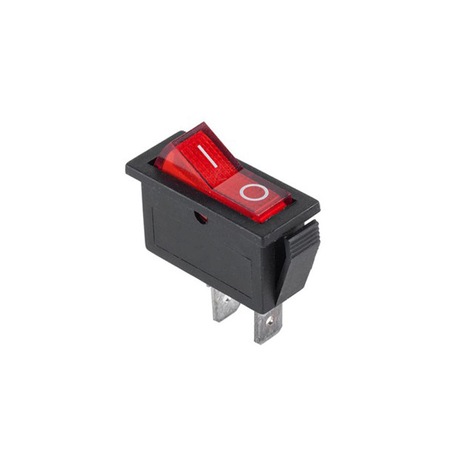 Intrerupator IRS ingust cu 2 pozitii elSales ELS-2P, 220 V, 10 A, rosu ...