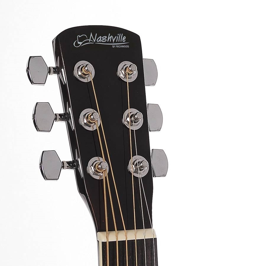 Chitara acustica Grimshaw Nashville GSD6034BK neagra 3/4 - eMAG.ro