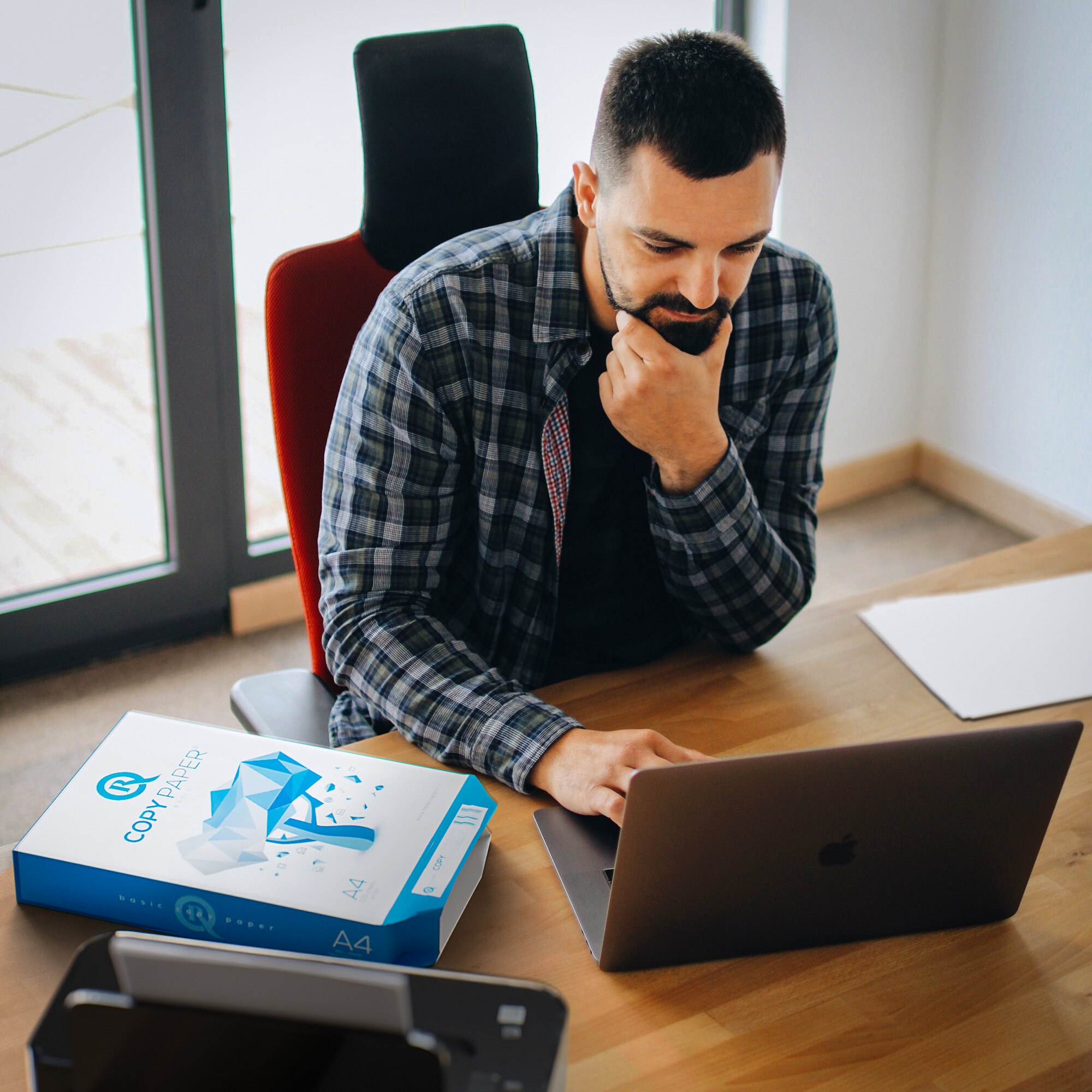 Hartie Copiator A4 R CopyPaper Basic, 80g/mp, 5 topuri/cutie, 500 coli ...